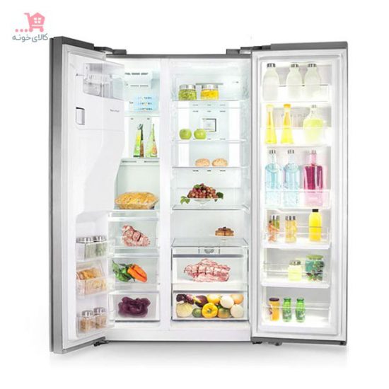 یخچال فریزر ساید بای ساید 35 فوت اسنوا سری گالری مدل SN8-3353GW سفید متالیک | کالای خونه