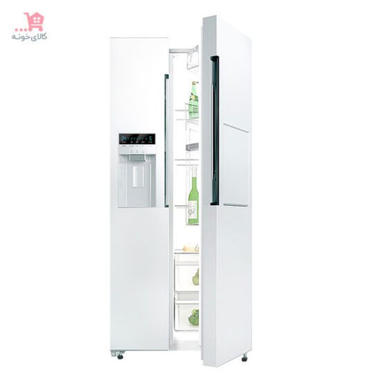یخچال فریزر ساید بای ساید اسنوا سری هارمونی مدل SN8-2026LW سفید چرمی | کالای ‌خونه