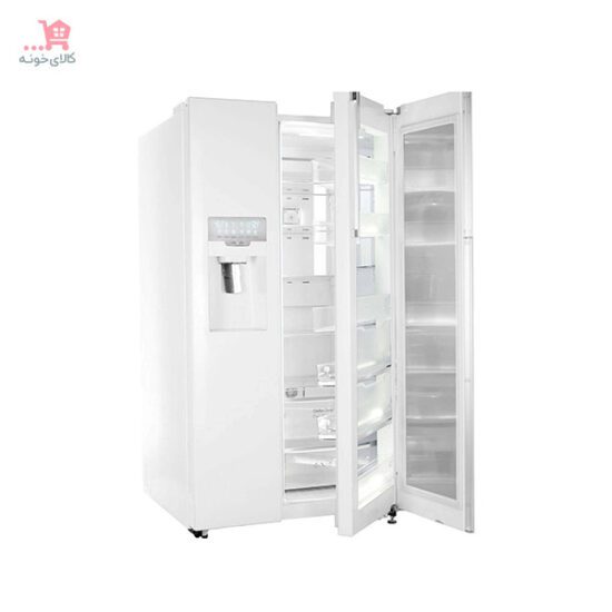 یخچال فریزر ساید بای ساید 35 فوت اسنوا مدل SN8-3035GW سفید متالیک | کالای خونه