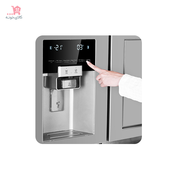 یخچال فریزر ساید بای ساید 33 فوت دوو مدل DS-3330SS طرح استیل | کالای ‌خونه