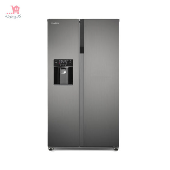 یخچال فریزر ساید بای ساید 28 فوت ایکس ویژن مدل HS550-SI استیل | کالای ‌خونه